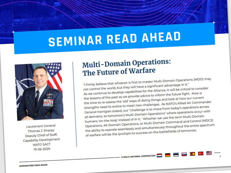 Seminar Read-Ahead: Multi-Domain Operations: The Future of Warfare ...